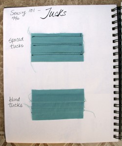 Sewing 101: Tucks - the thinking closet