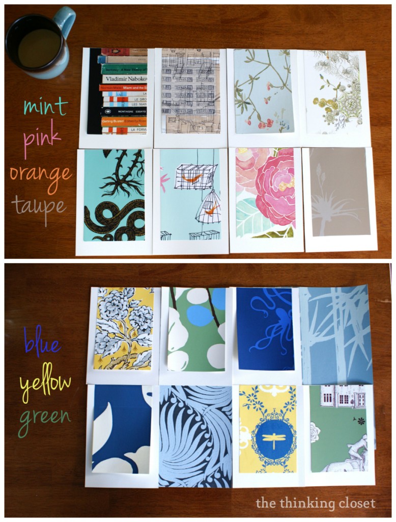 Drink Rings, Begone! - DIY Wallpaper Coasters - the thinking closet