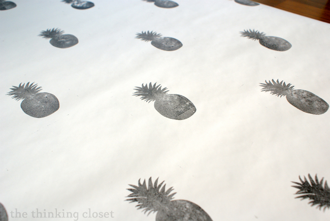 Stamped Wrapping Paper Tutorial & Free Cut File - the thinking closet